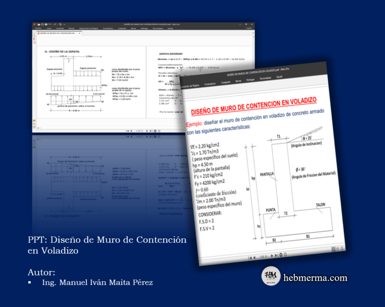 Diseño de Muro de Contención en Voladizo – Heb MERMA
