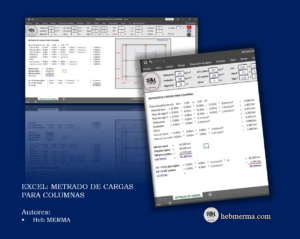 Excel para Metrado de Cargas para Columnas Céntricas, Excéntricas y Esquineras – Heb MERMA